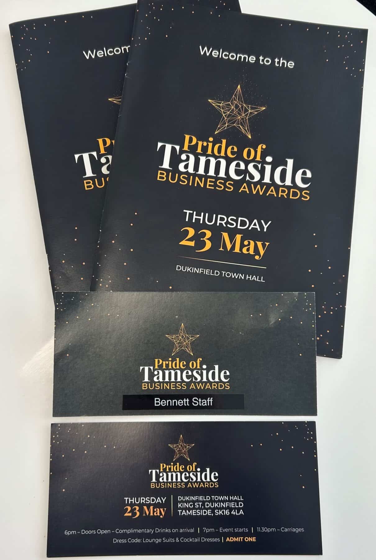 PRIDE OF TAMESIDE BUSINESS AWARDS - Bennett Staff