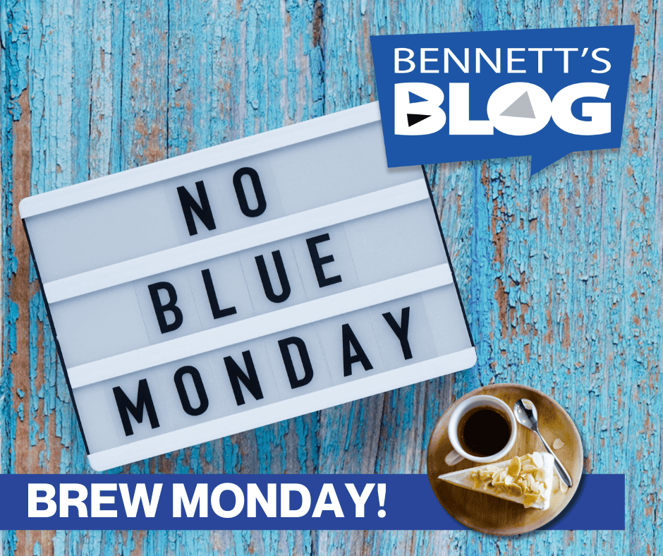BLUE MONDAY BECOMES "BREW" MONDAY FOR THE BENNETT'S TEAM! - Bennett Staff